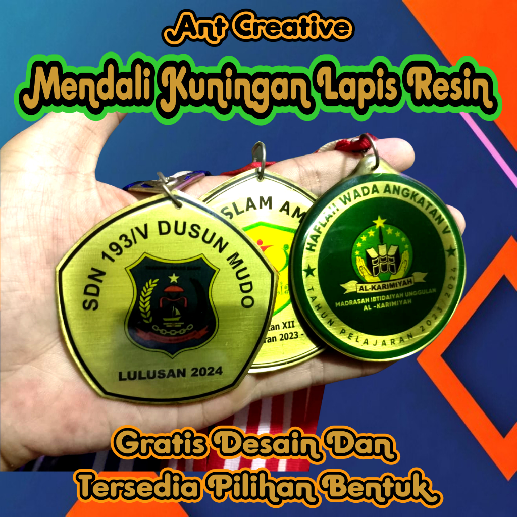 Jual MENDALI KUNINGAN / MENDALI CUSTOM | Shopee Indonesia