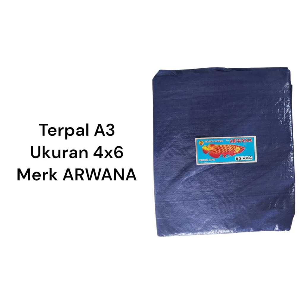 Jual Terpal Plastik A3 Biru Silver Ukuran 4x6 Meter / Terpal 4x6 Warna ...