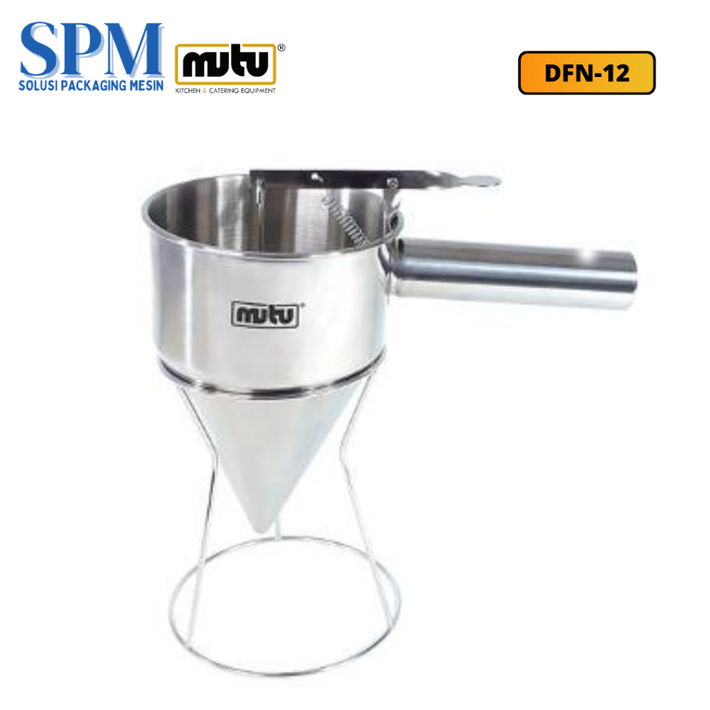 Jual MUTU Stainless Steel Batter Funnel DFN 12 Dispenser Funnel With ...