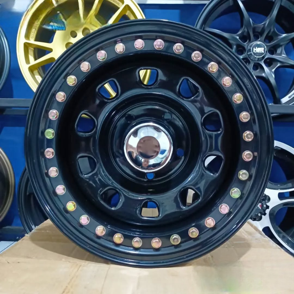 Jual VELG MOBIL JIMNY TAFT Ring 15 Model BEADLOCK Lebar 8 | Shopee ...