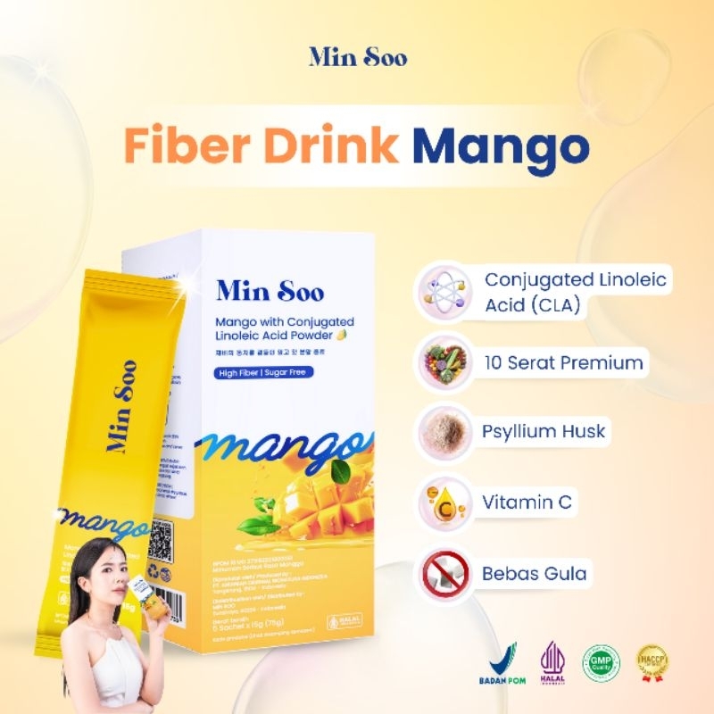 Jual MIN SOO Fiber Drink - Jus Mangga Minuman Detox Antioksidan & Berat Badan Ideal | Shopee ...