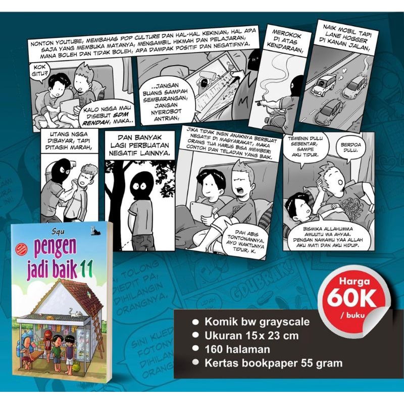 Jual PO Komik Pengen Jadi Baik Jilid 11 Terbaru by Squ Original | Buku Komik Islami Softcover ...