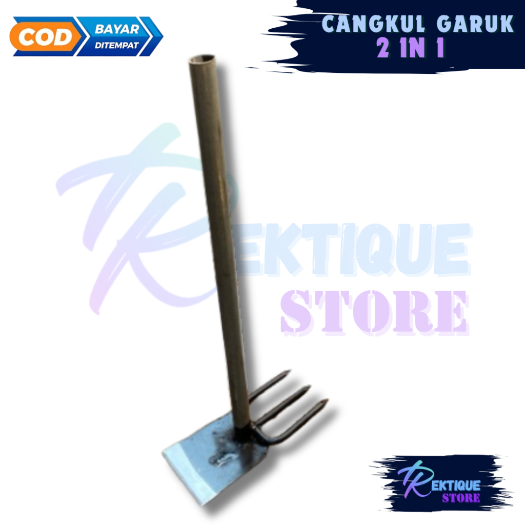 Jual Multifungsi Alat cangkul Garpu 2 in 1 - Cangkul tanaman garukan ...