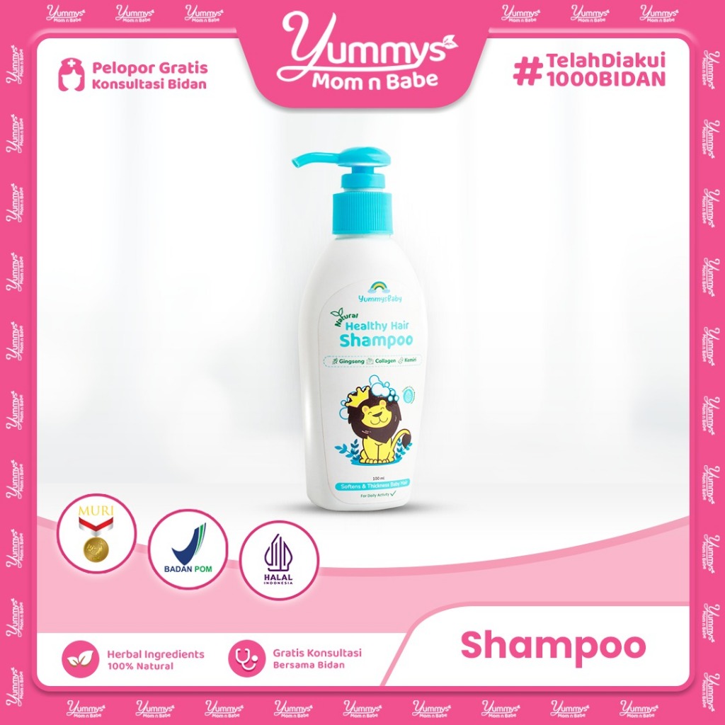 Jual YummysBaby Shampoo Penumbuh Rambut Anak 100ml | Bantu Rambut Lebat ...