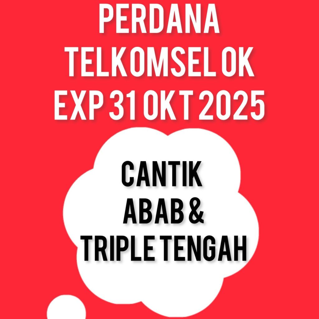 Jual Kartu Perdana Telkomsel 0K ABAB, AABB & TRIPLE TENGAH | Shopee Indonesia