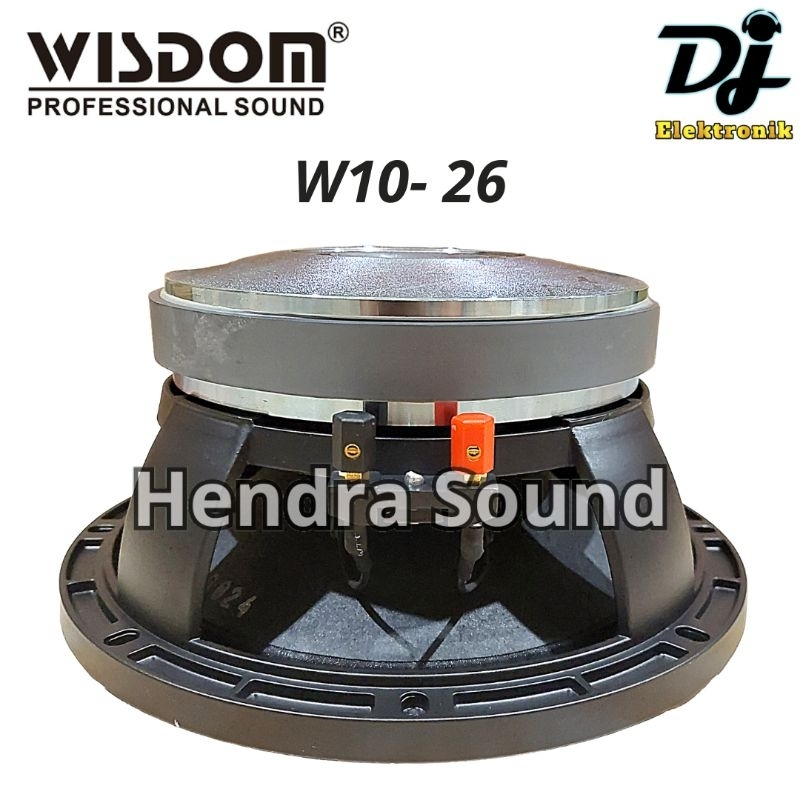 Jual WISDOM W10-26 / W 10 26 - Speaker Komponen (10 inch) | Shopee ...
