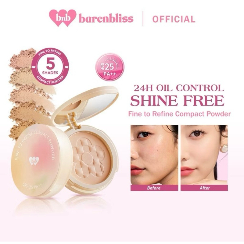 Jual BARENBLISS FINE TO REFINE COMPACT POWDER | Shopee Indonesia