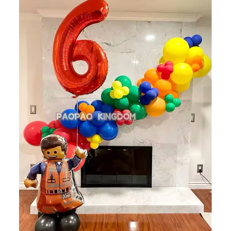Jual PAKET BALON GARLAND LEGO ANGKA MERAH 80cm | Shopee Indonesia