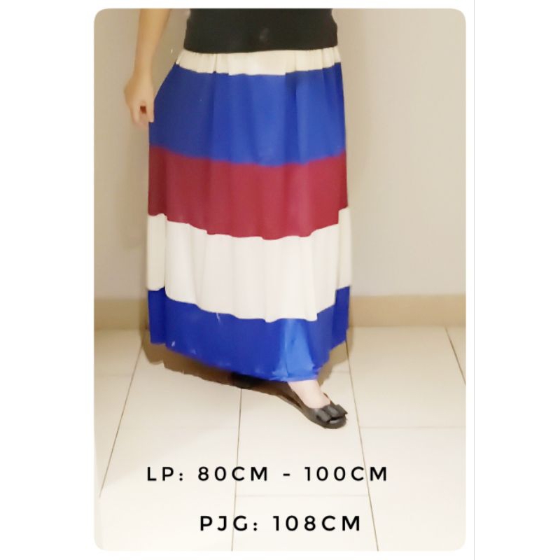 Jual Preloved Rok Panjang Umpak-umpak Megar Mayung Pinggang Karet ...