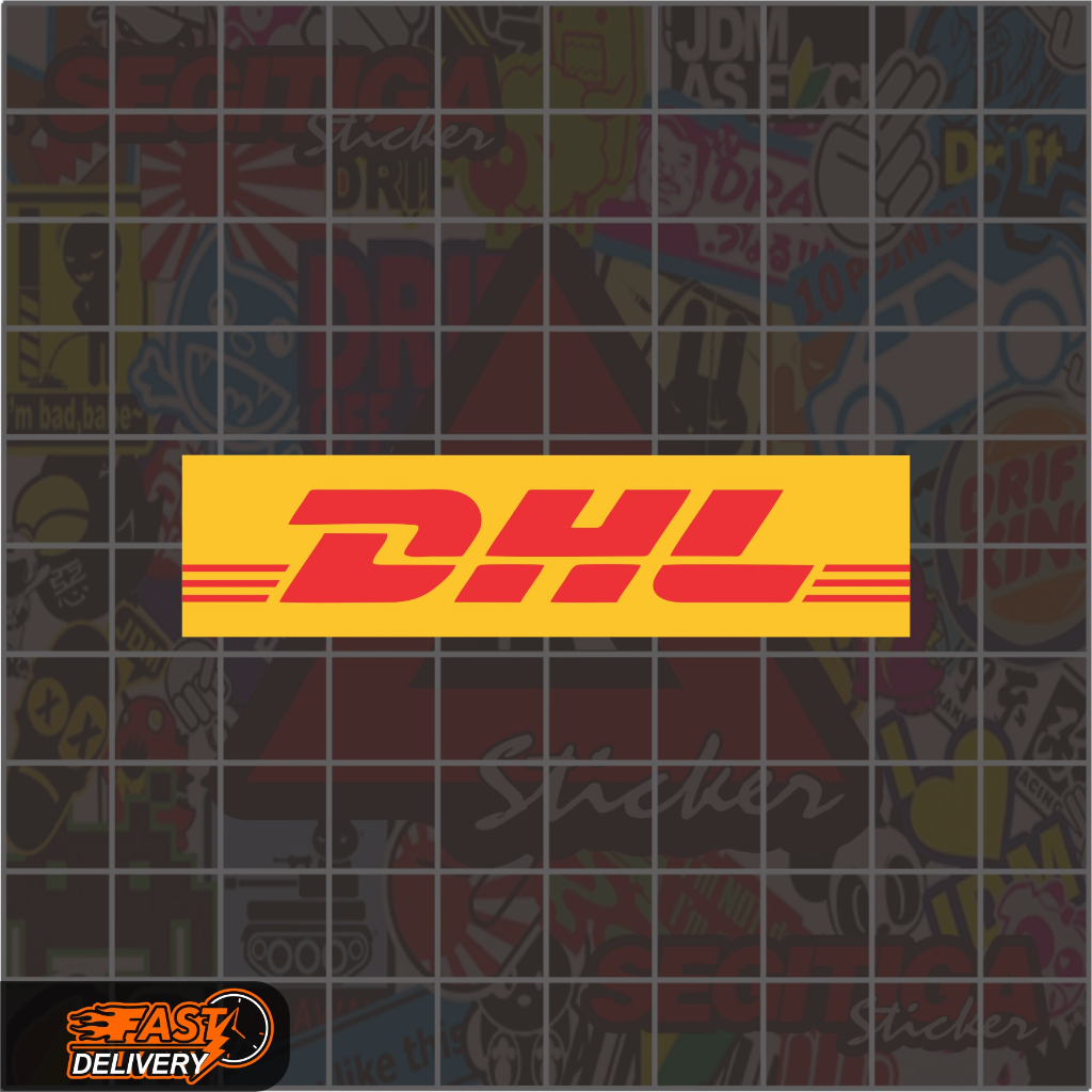 Jual Sticker DHL Ukuran 10 x 2.5 Cm | Shopee Indonesia