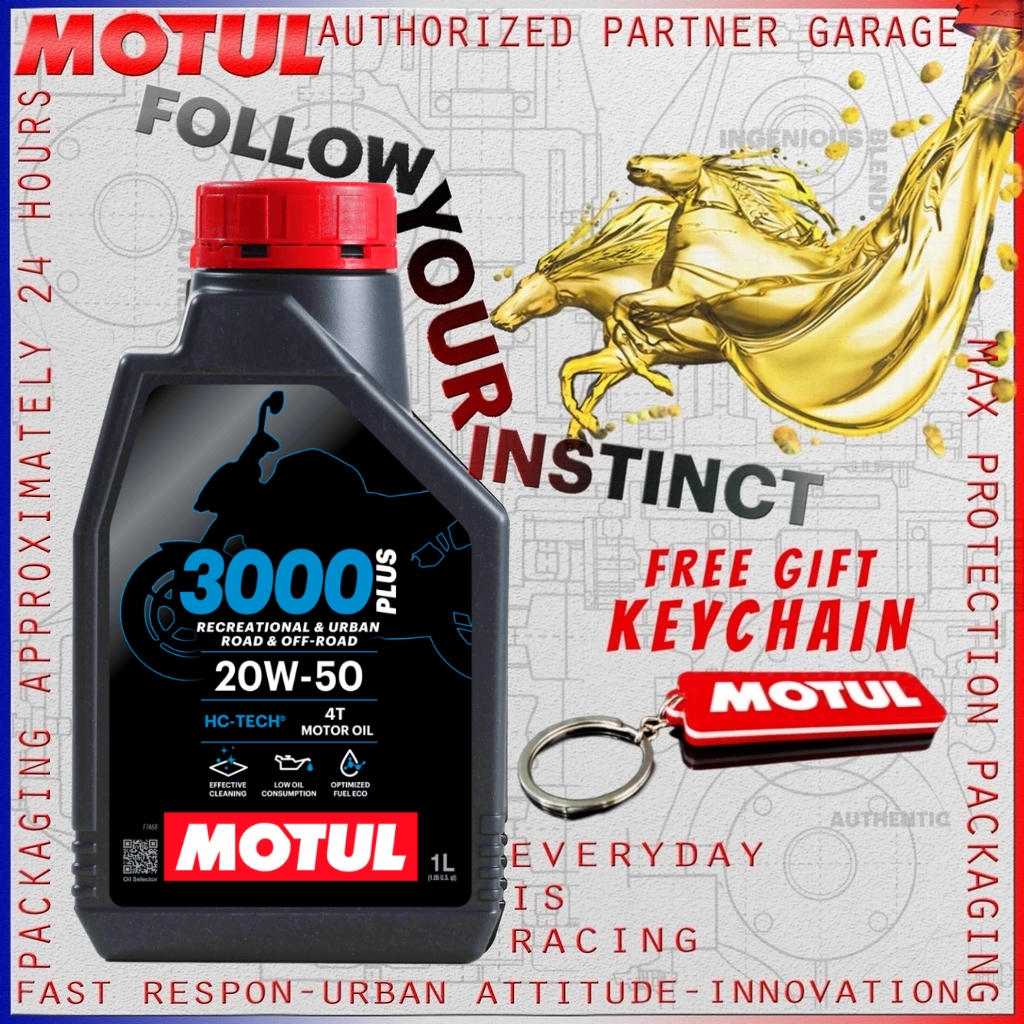Jual MOTUL 3000 PLUS 4T 800ml & 1000ml 20W50 4T OLI MOTOR IMPORT ...