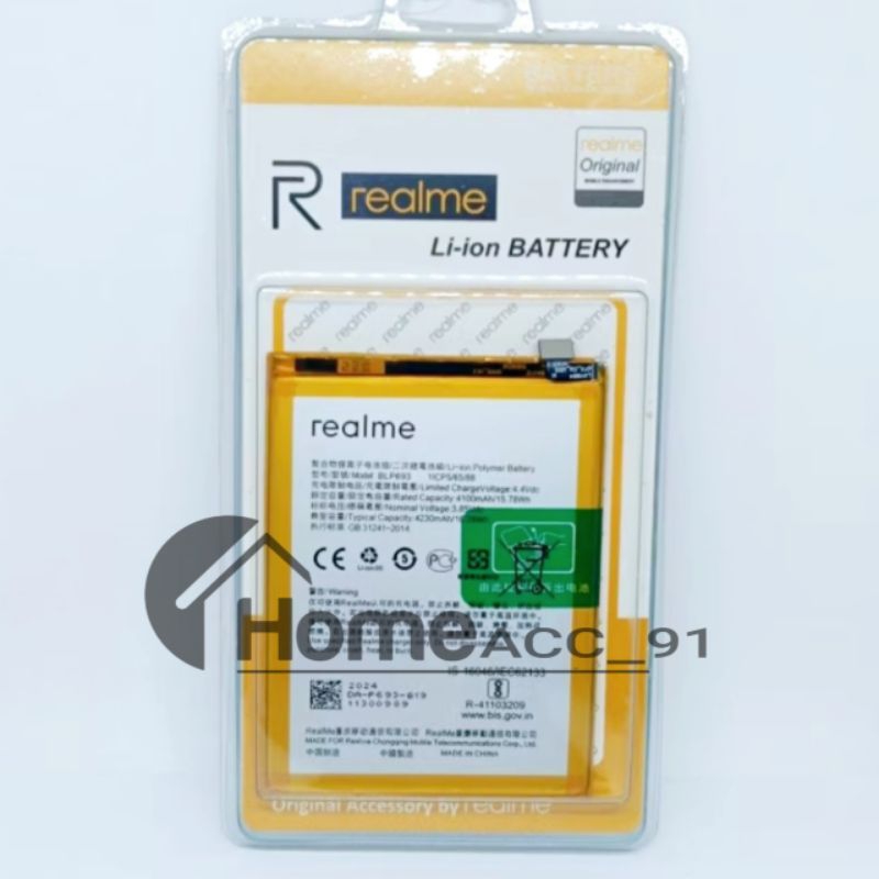 Jual Baterai Batre Realme 3 RMX1825 BLP693 Original Battery Realme ...