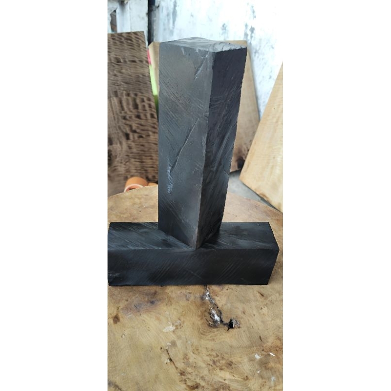 Jual balok eboni hitam / blackjet / Ki Ireng ukuran 4x4 panjang 15cm ...