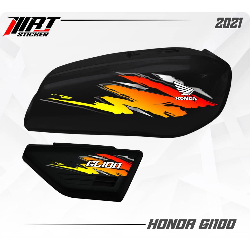 Jual Striping GL 100 - Stiker Transparan GL100 Retro Vol 2 (Sudah ...