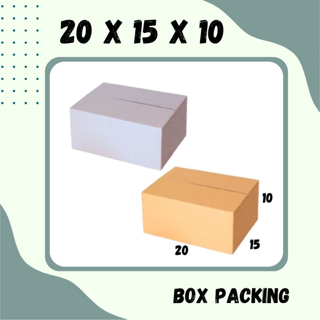 Jual Karton 20x15x10 Kardus A1 Packing Dus Kotak Kemasan Box Aksesoris ...