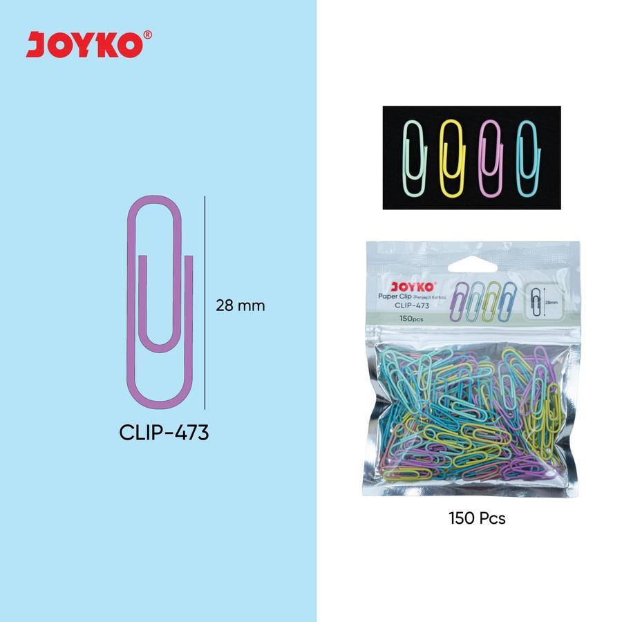 Jual Paper Clip Warna Neon Joyko Clip-473 Isi 150 Pcs Original (1 SET ...