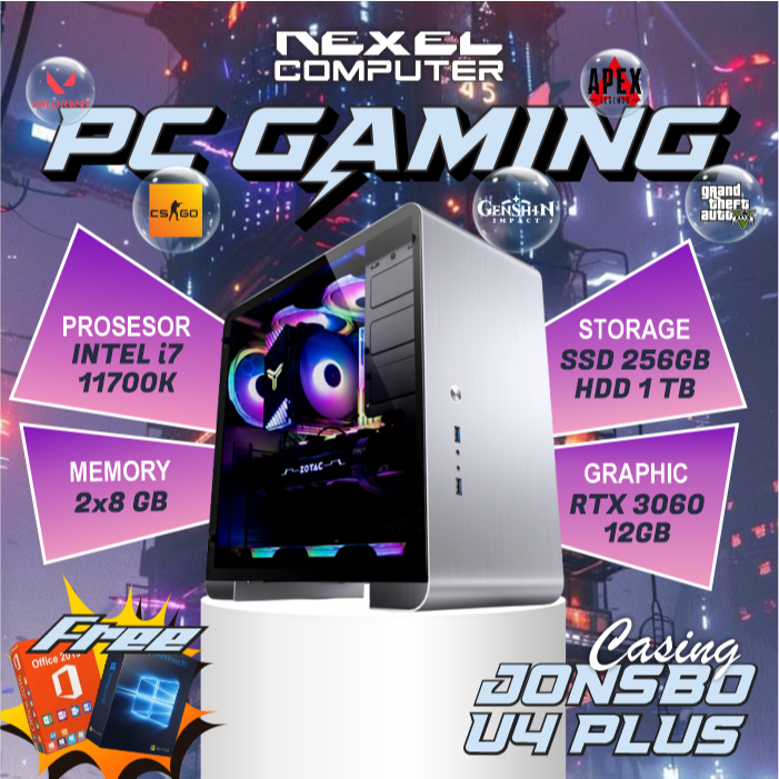 Jual PC GAMING SULTAN | i7 11700K I RTX 3060 12GB I SSD 256GB NVME I ...