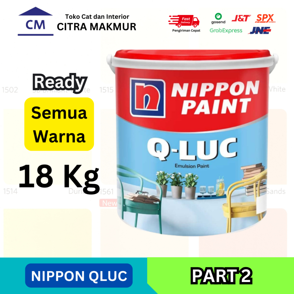 Jual (PART 2) NIPPON QLUC 18 Kg - (Cat Tembok Nippon Paint HEMAT ...