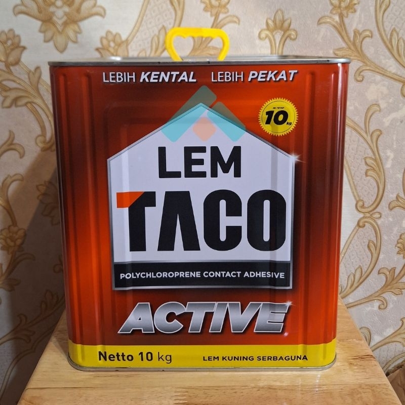 Jual Lem Taco Active 10 Kg lem HPL vinyl lem kuning Lem serbaguna | Shopee Indonesia