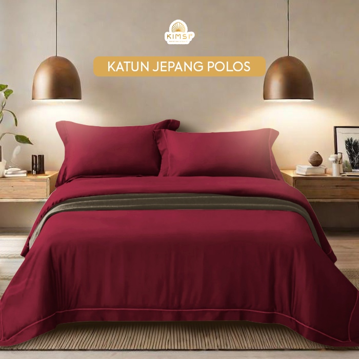 Jual Sprei Set Katun Jepang Original Motif Bunga Kotak Abstrak Polos ...