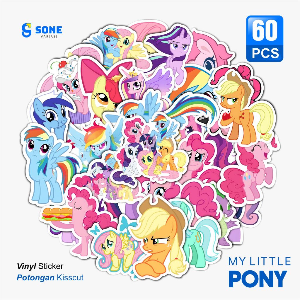 Jual Stiker Pack My Little Pony/ Sticker Kartun Anak Paper Vinyl ...