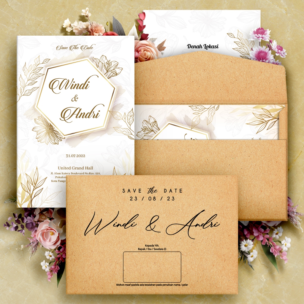 Jual Undangan + Amplop. Undangan Pernikahan Laminating / Laminasi ...