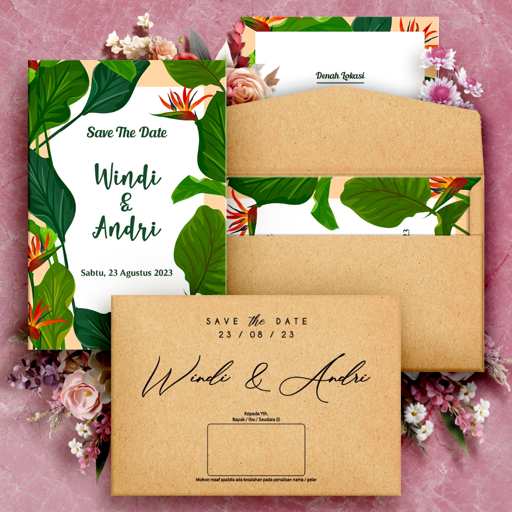 Jual Undangan + Amplop. Undangan Pernikahan Laminating / Laminasi ...