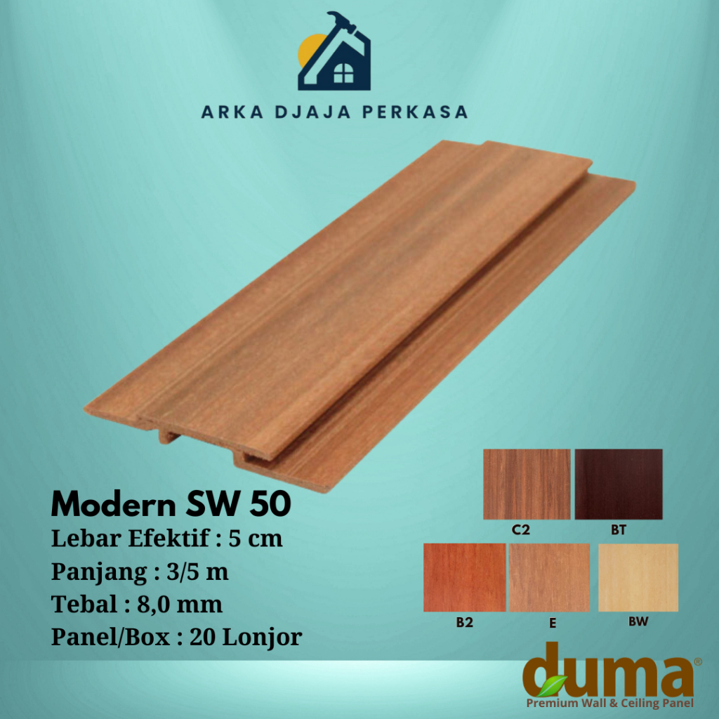Jual Duma Panel Modern SW 50 Bahan WPC Pelapis Dinding dan Plafon ...