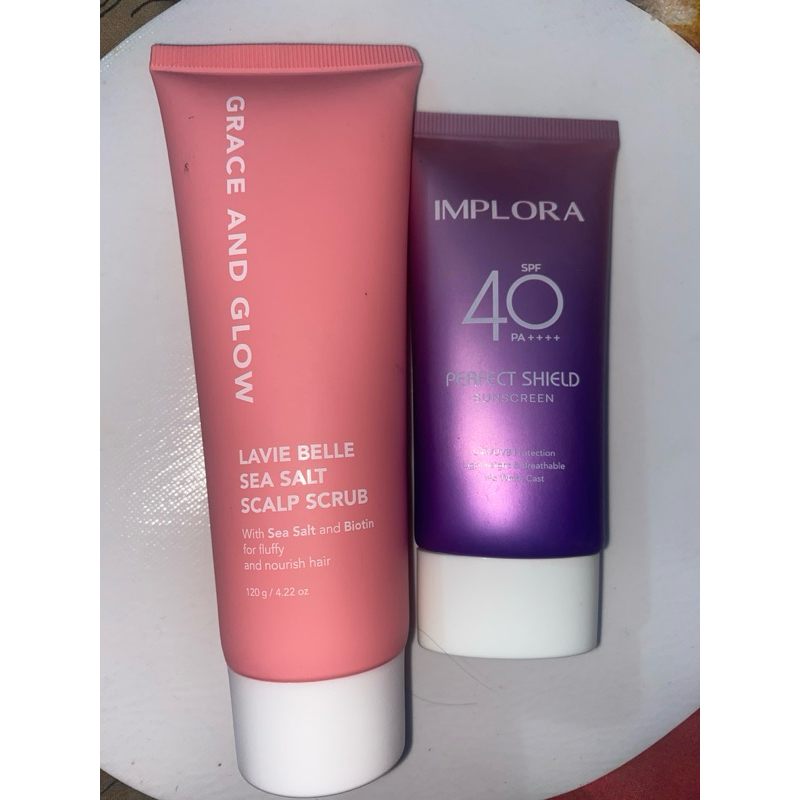 Jual [ORI&PL] GRACE AND GLOW Lavie Belle Sea Salt Scalp Scrub | Implora ...