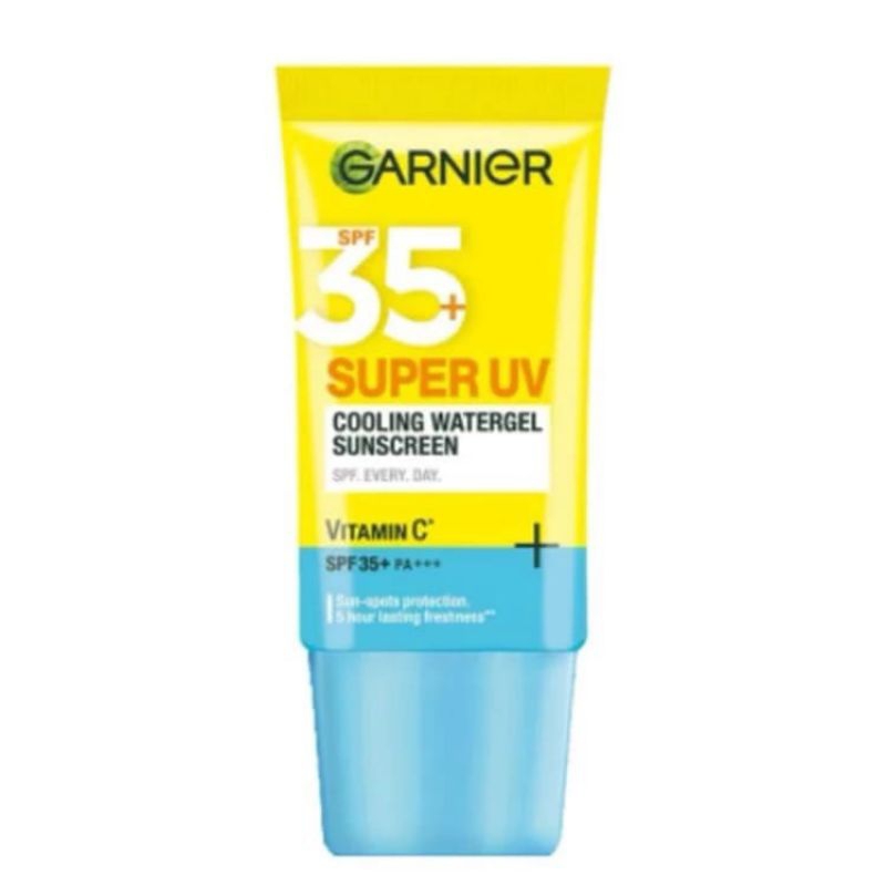 Jual Garnier Super UV Cooling Water Gel Sunscreen SPF 35 PA+++ 20ml ...
