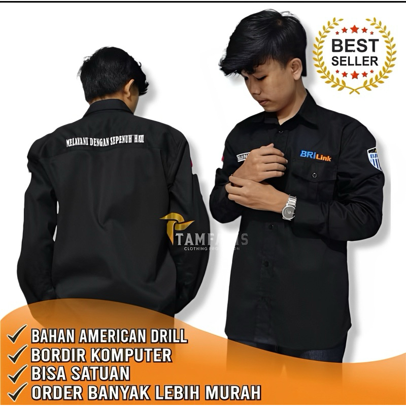 Jual Kemeja Bordir Custom PDL/PDH – Seragam Murah Satuan & Grosir | Shopee Indonesia