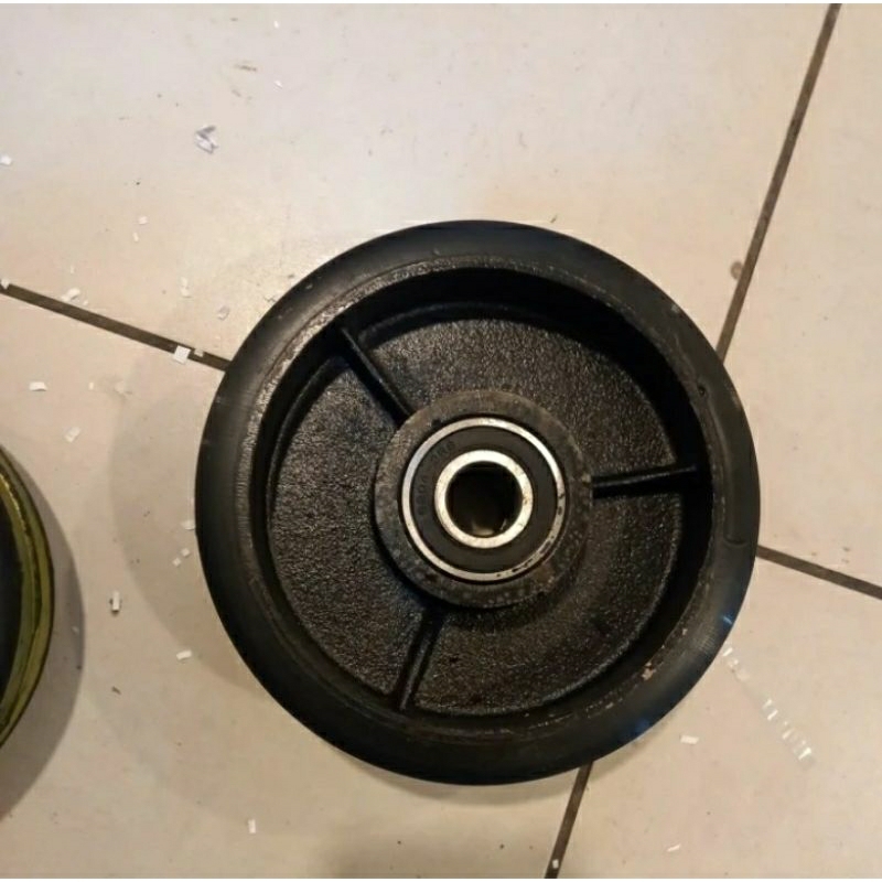 Jual roda hand pallet pu/handlift handpallet 160 x 50 / 6 "inch ...