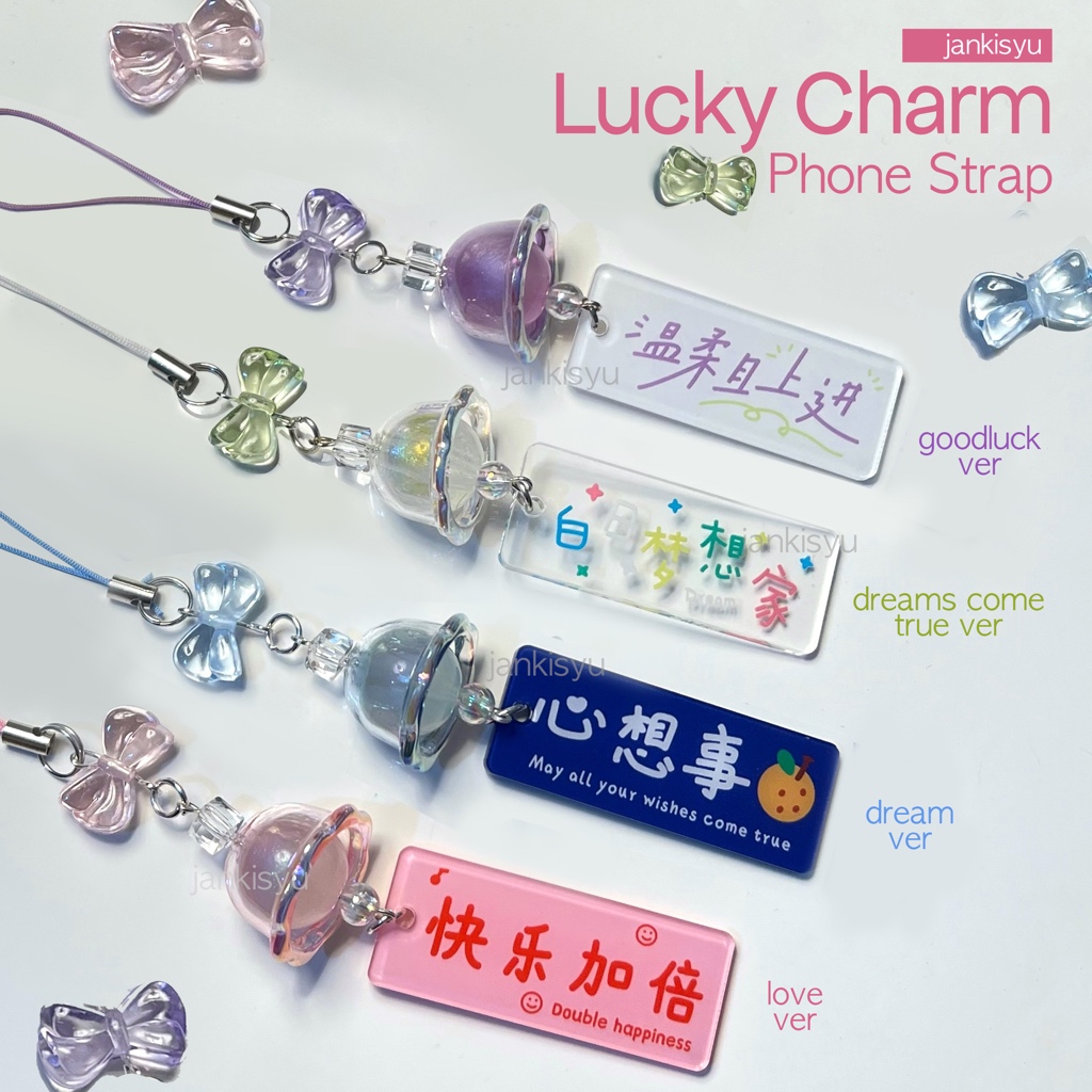 Jual Lucky Phone Strap Gantungan Lucu Aesthetic Handphone | Shopee ...