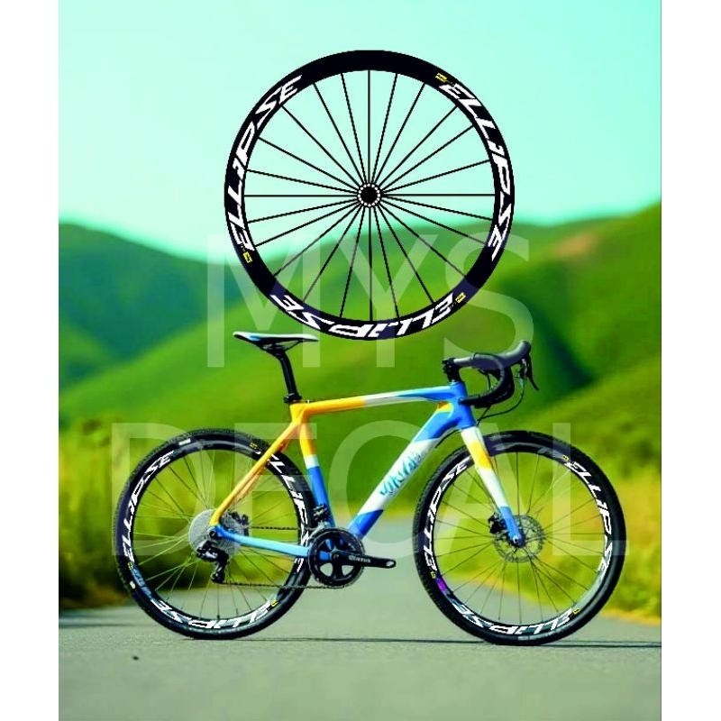 Jual Stiker velg fixie ellipse 4 cm | Shopee Indonesia