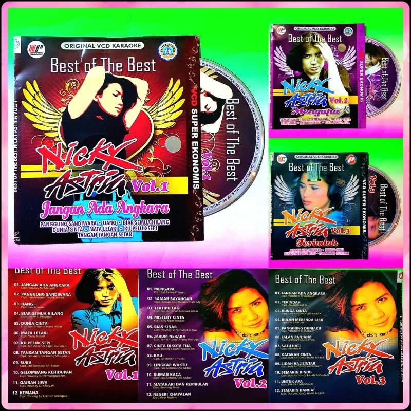 Jual KASET VCD ORIGINAL LAGU KARAOKE NICKY ASTRIA VOCAL BISA ON OF-VCD KARAOKE TEMBANG KENANGAN ...