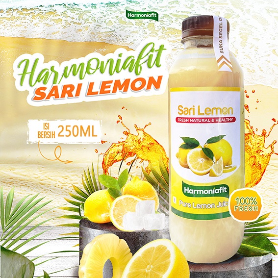 Jual Sari Lemon Untuk Diet Cuka Lemon Harmoniafit 250Ml 500Ml Sari Buah ...