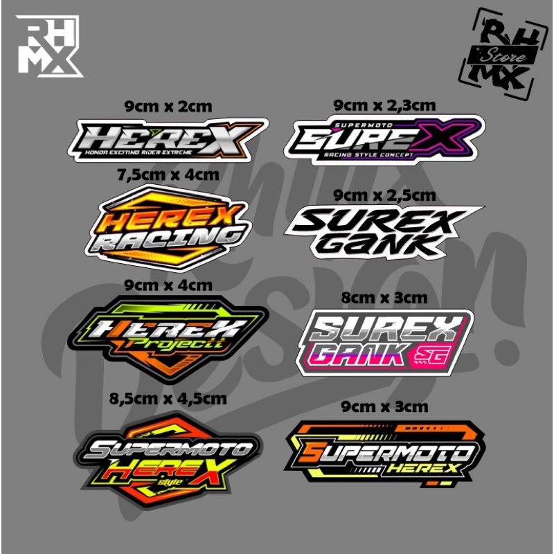 Jual stiker surex herex sticker viral herex herek stiker supermoto ...