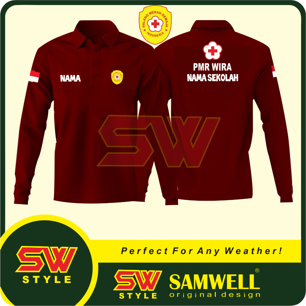 Jual POLOSHIRT / KAOS KERAH POLO PMR WIRA / KAOS KERAH PMR MADYA / BAJU ...