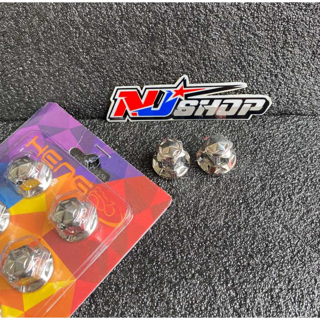 Jual HARGA SATUAN MUR 14 MODEL H2 CHROME MUR M10 STAINLESS HENG ...