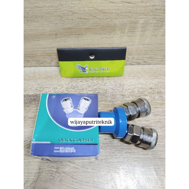 Jual Quick Coupler sambungan kompresor 2 cabang | Shopee Indonesia