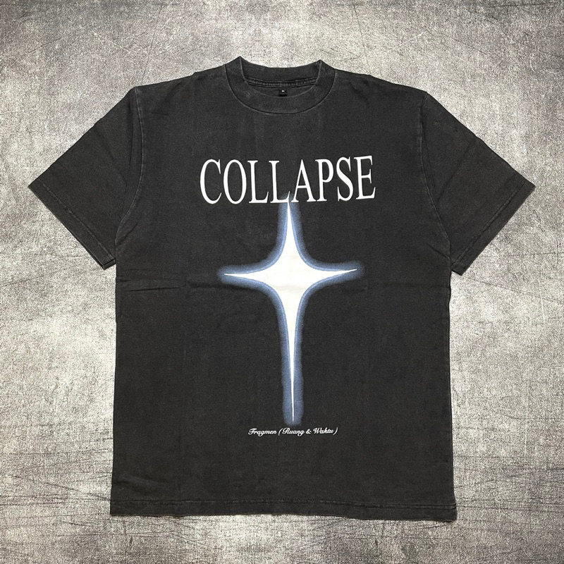 Jual Tshirt COLLAPSE - FRAGMEN BLACK WASH Official Merchandise | Shopee ...
