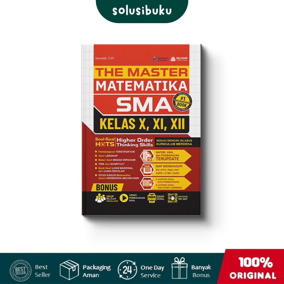 Jual Buku The Master Matematika SMA Kelas X, XI, XII (Selasar Media Utama) | Shopee Indonesia
