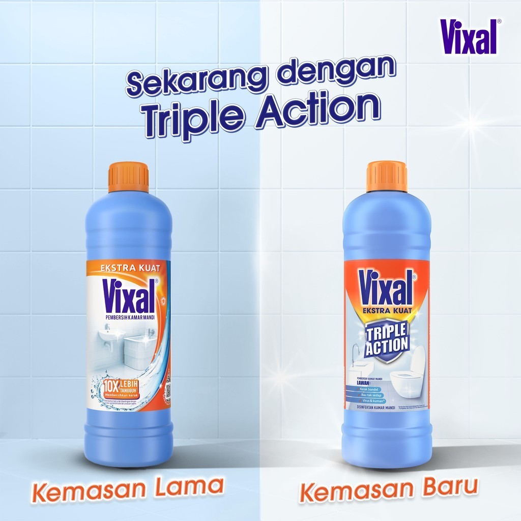 Jual VIXAL Pembersih Kamar Mandi Ekstra Kuat 360ml / 470 ml - Bersihkan ...