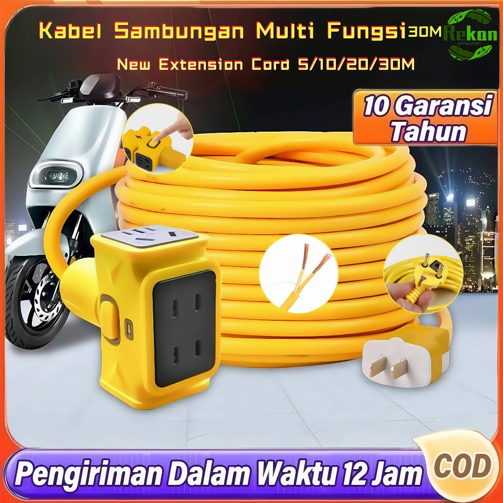 Jual Panjang Kabel 5/10/20meter /Kabel Sambungan Multi Fungsi /Colokan ...