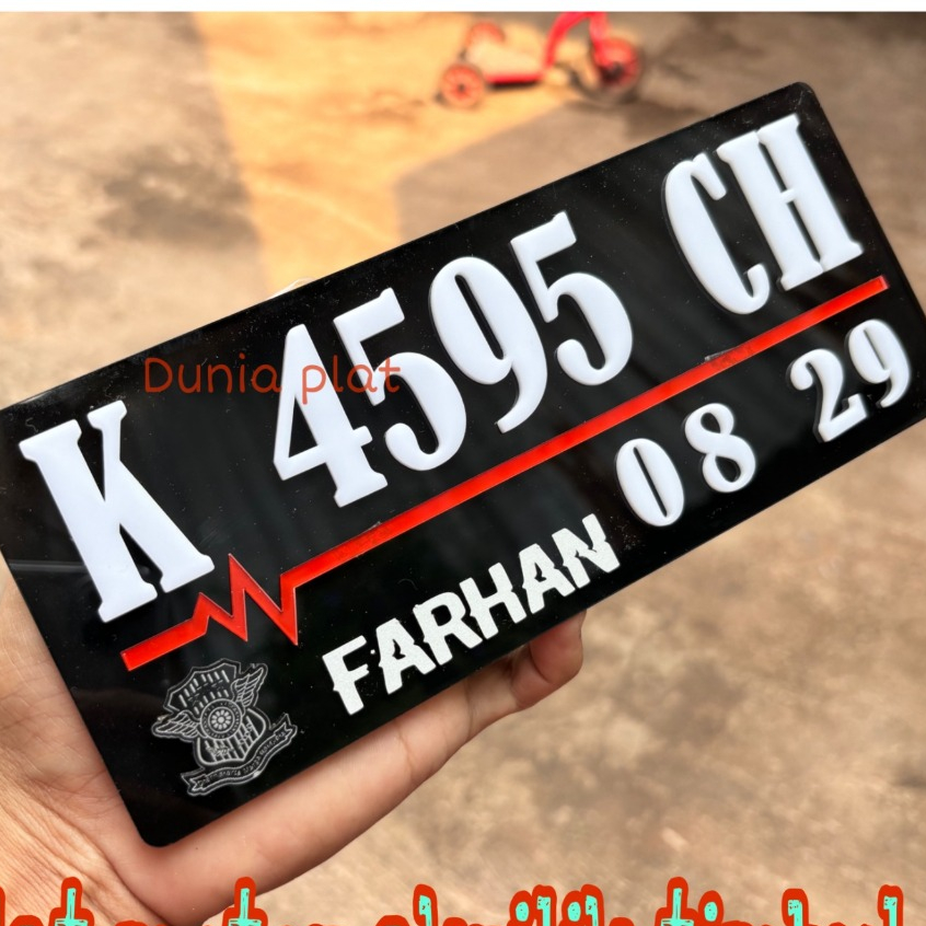 Jual Cetak Buat plat nomor Acrylic motor lipat baut tanam custom pg4 ...