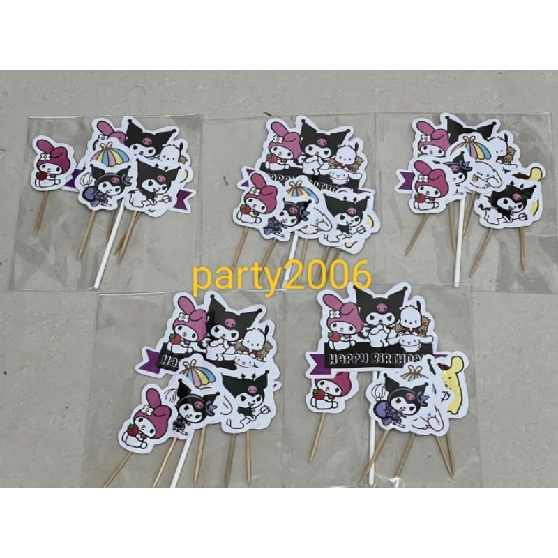 Jual Topper Kue Karakter Kuromi / Topper Ulang Tahun | Shopee Indonesia