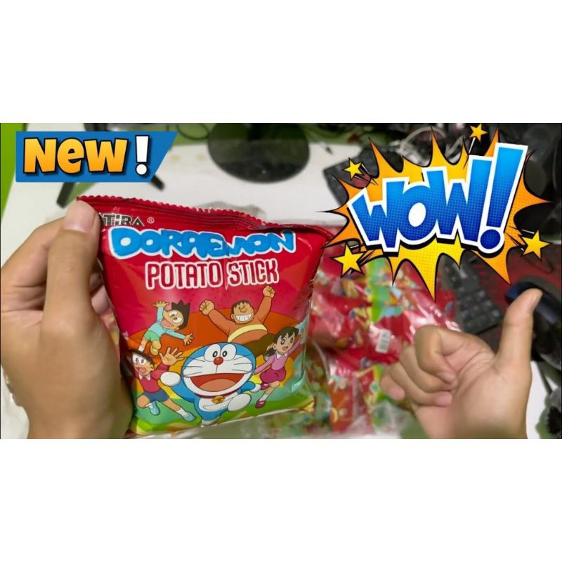 Jual CHIKI DORAEMON POTATO STICK ( 1 DUS 40 BUNGKUS ) BERHADIAH ...