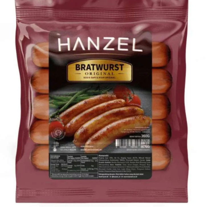 Jual HANZEL Bratwurst Original 360gr – Sosis Premium Ala Jerman, Enak ...