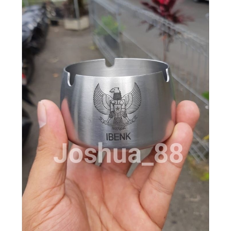 Jual Asbak Stainless Silver Custom Ukir Garuda Istana Presiden Bisa ...