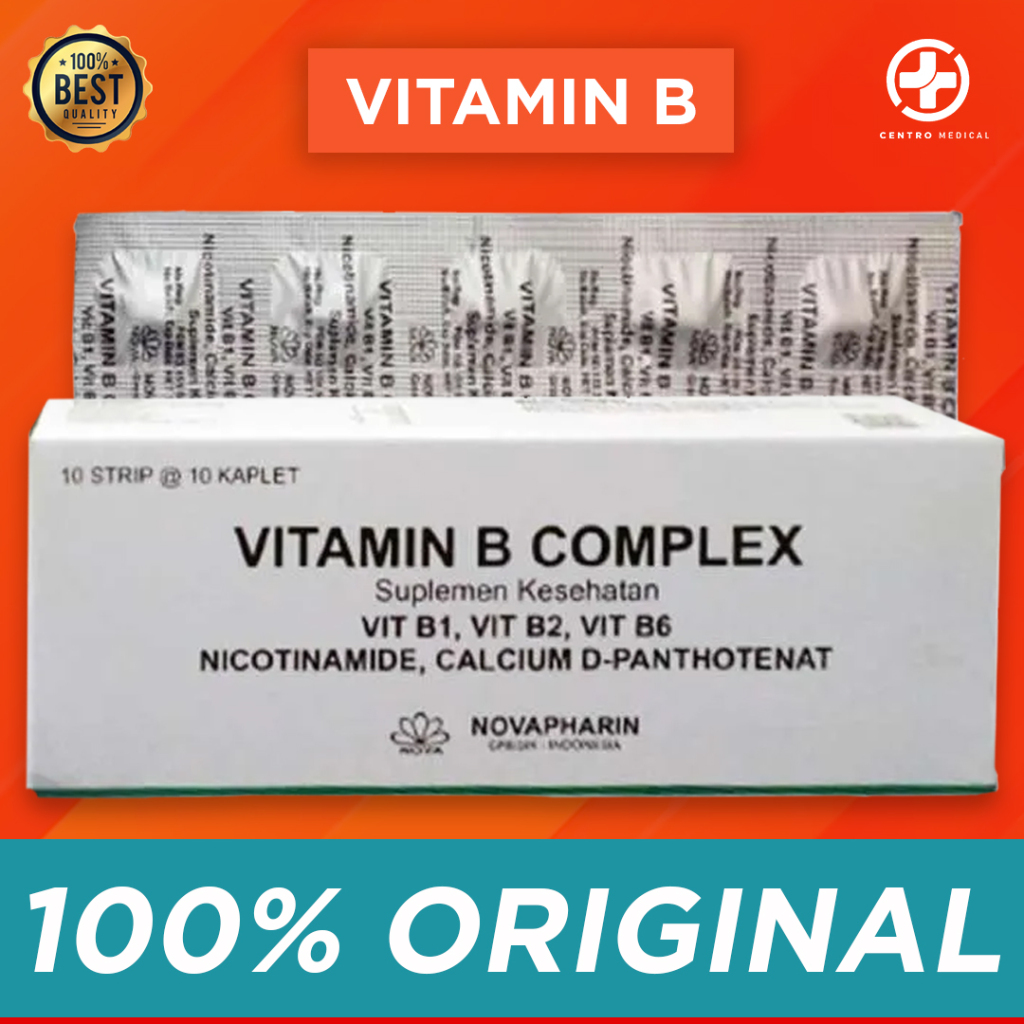 Jual Vitamin B Complex Novapharin Per Box isi 10 Kaplet | Shopee Indonesia